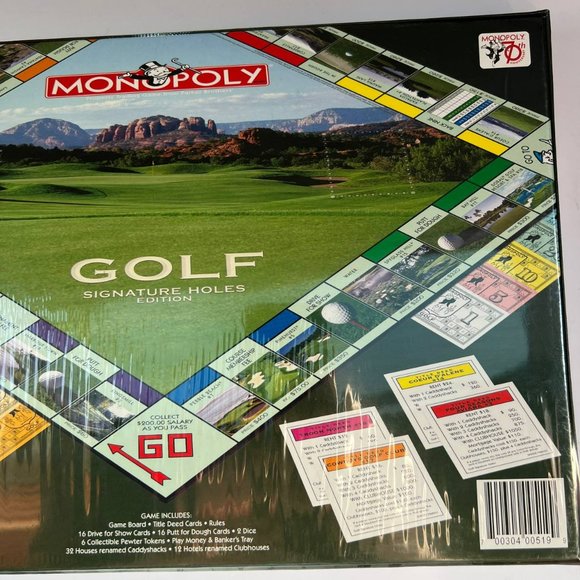 Hasbro | Games | Vintage Monopoly Golf Signature Holes Edition Hasbro ...